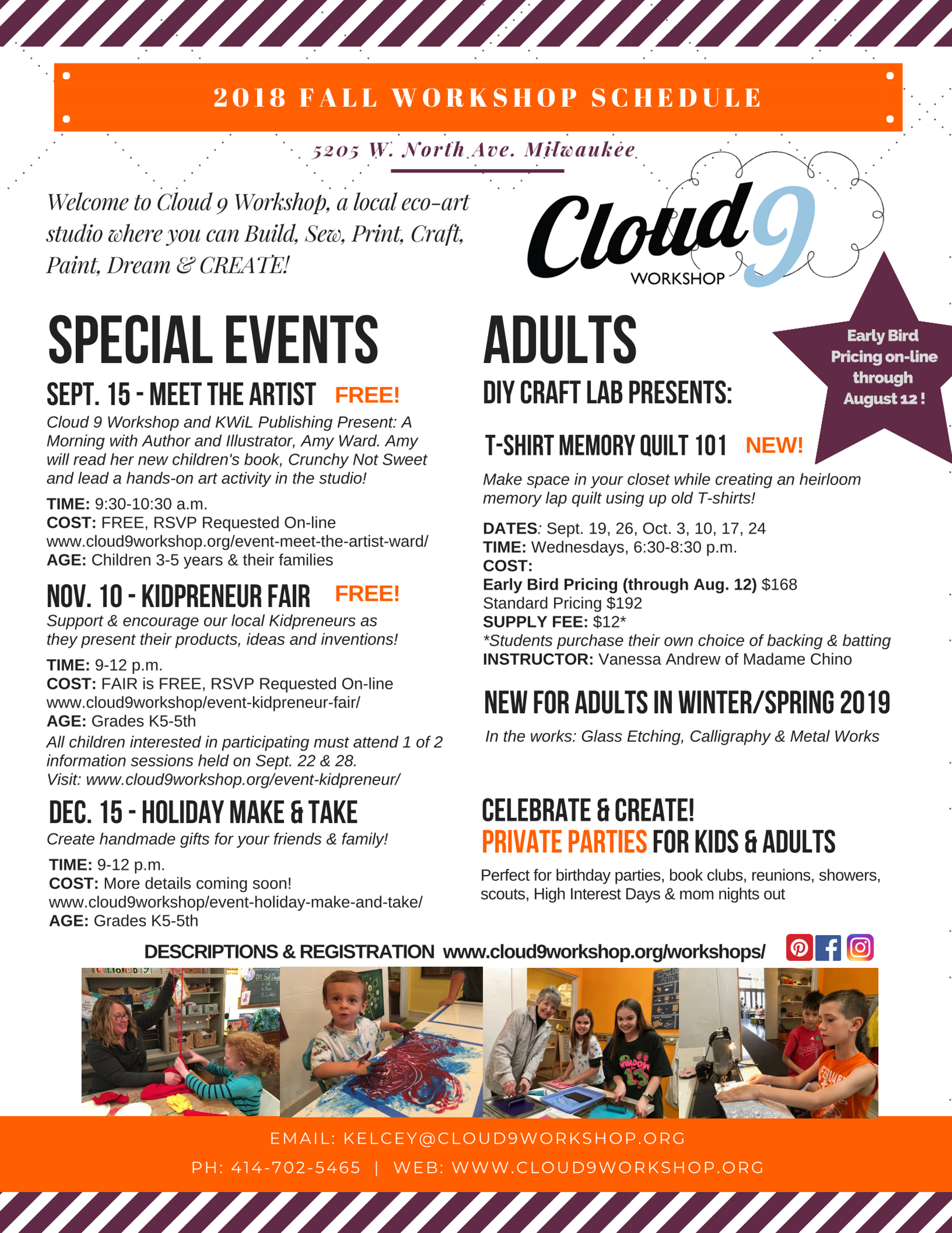 2018 Fall Workshop & Event Schedule ANNOUNCED! | Cloud9workshop 2018 Fall Workshop & Event Schedule ANNOUNCED! | Cloud9workshop